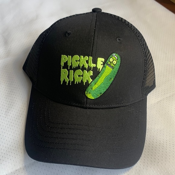 Adult Swim | Accessories | Brand New Pickle Rick Morty Trucker Hat ...